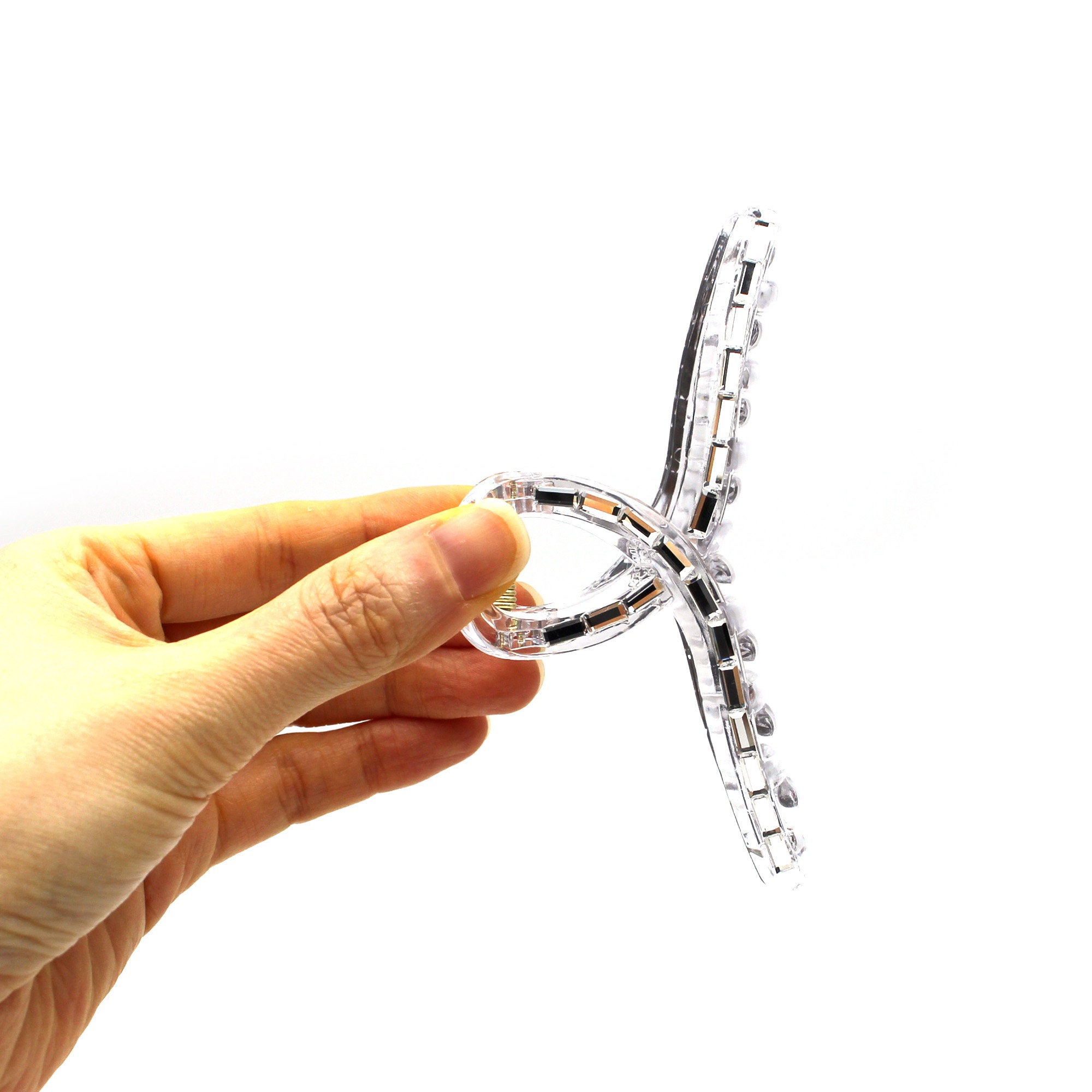 Large Transparent Clear Acrylic Curved Twist Claw Hair Clip | Etsy