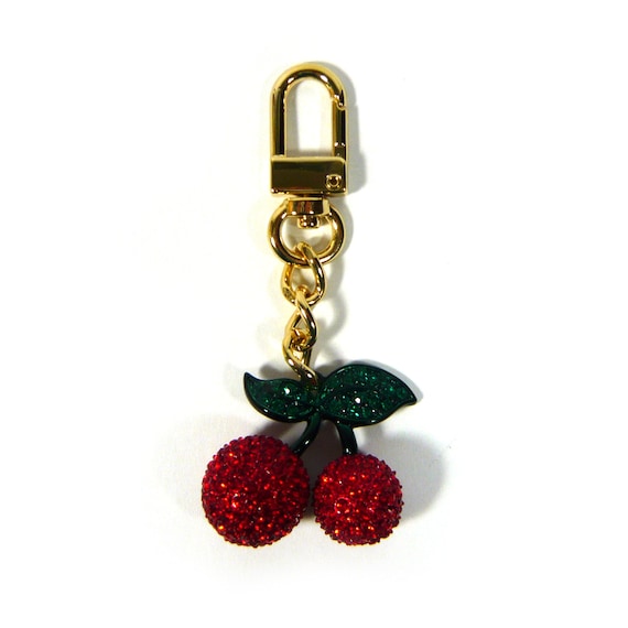 Cute Sparkly Red Crystal Rhinestone Cherry Gold Metal Handbag | Etsy