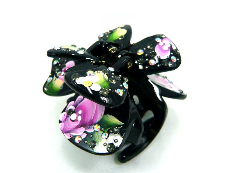 Large Long Black Plastic Hair Claw Clamp Jaw Clip Grip | Etsy