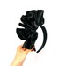 Large Black Pleated Shirring Satin Fabric Decor Fascinator - Etsy