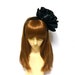 Large Black Pleated Shirring Satin Fabric Decor Fascinator - Etsy