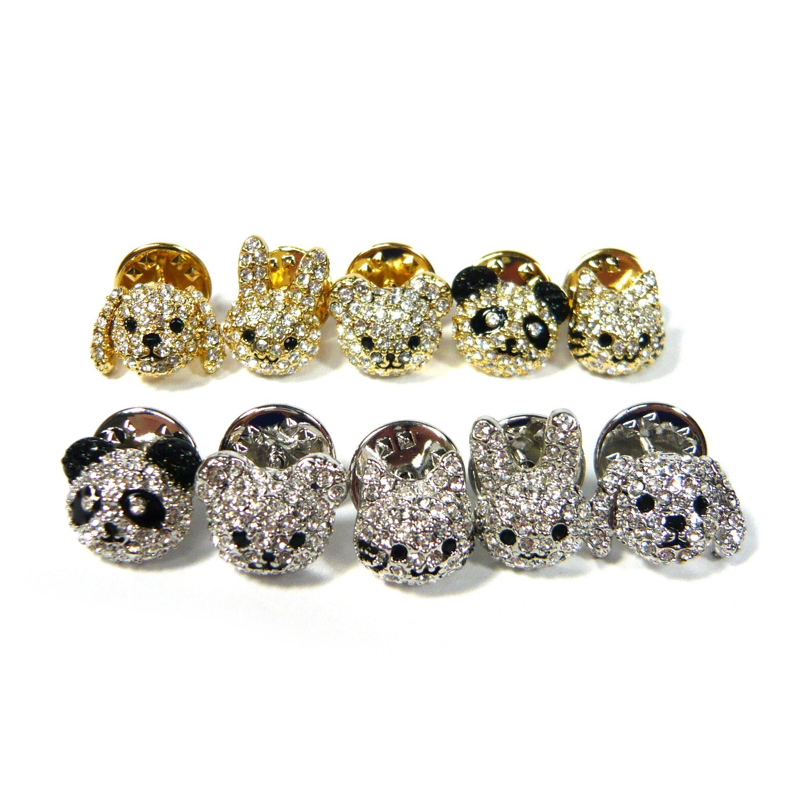 Super Cute Mini Small Crystal Rhinestone Decor Silver Gold - Etsy