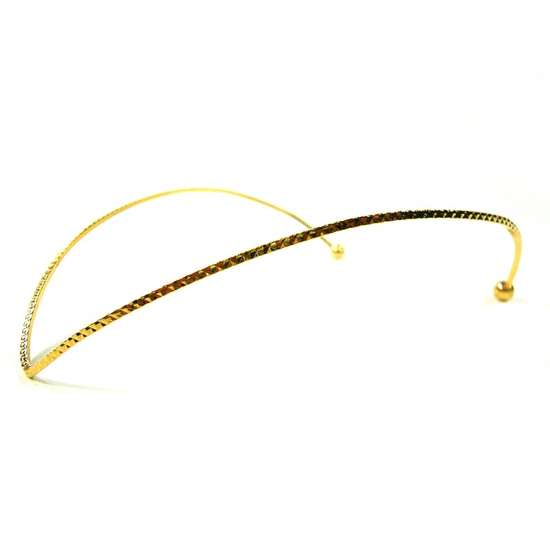 Basic Simple Slim Thin Gold Metal Back Headband Headpiece | Etsy