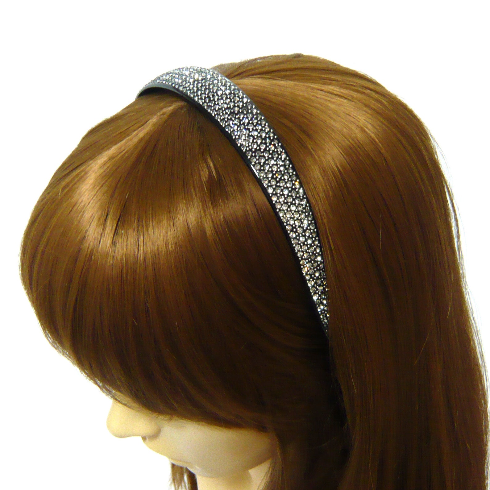 Luxury Crystal Rhinestones French Curved Acetate Hair Jewelry - Etsy