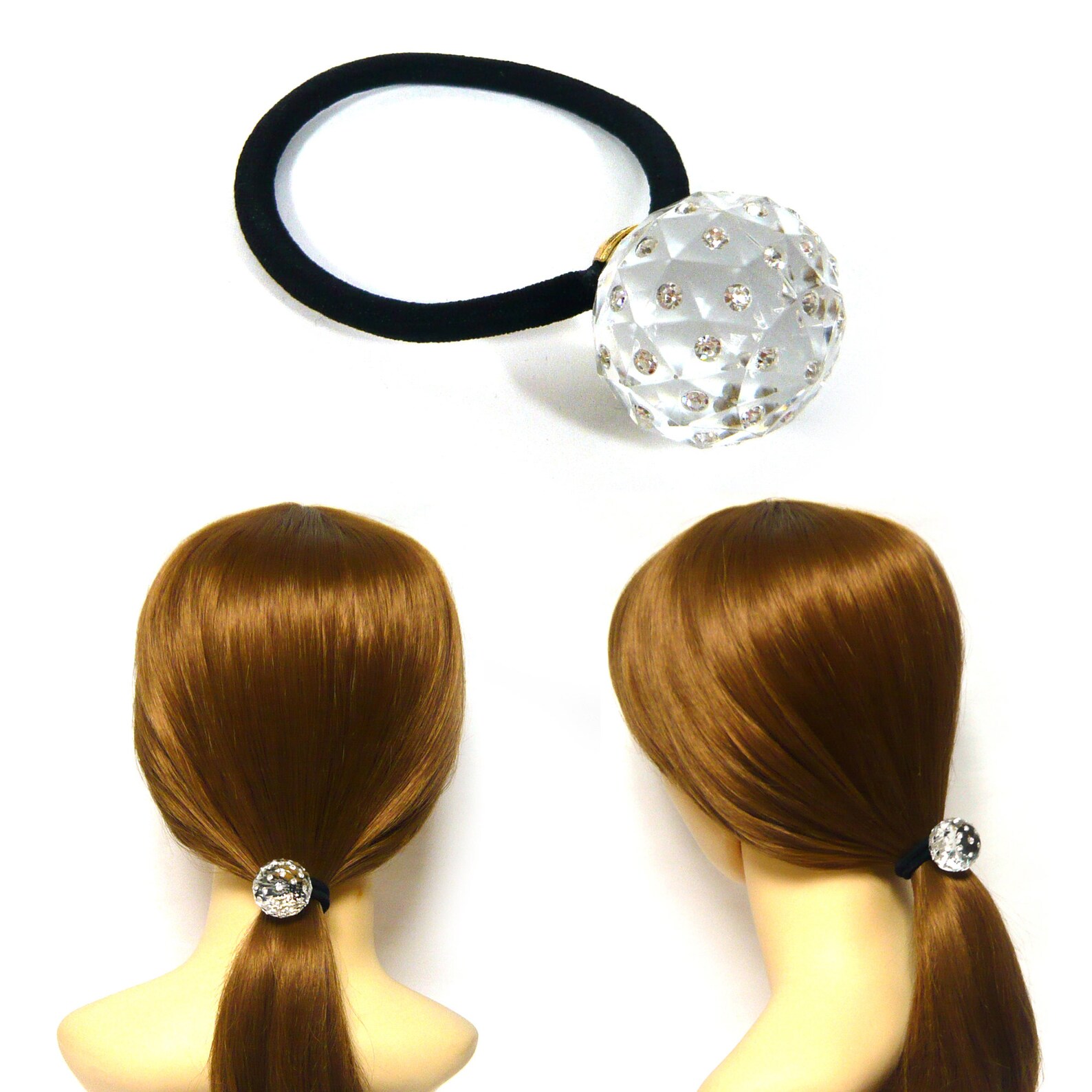 Mini Tiny Silver Rhinestone Decor Clear Crystal Ball Black | Etsy