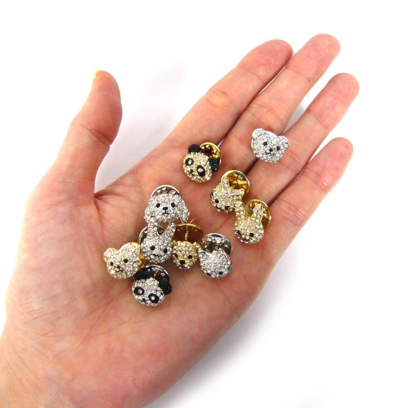 Super Cute Mini Small Crystal Rhinestone Decor Silver Gold - Etsy