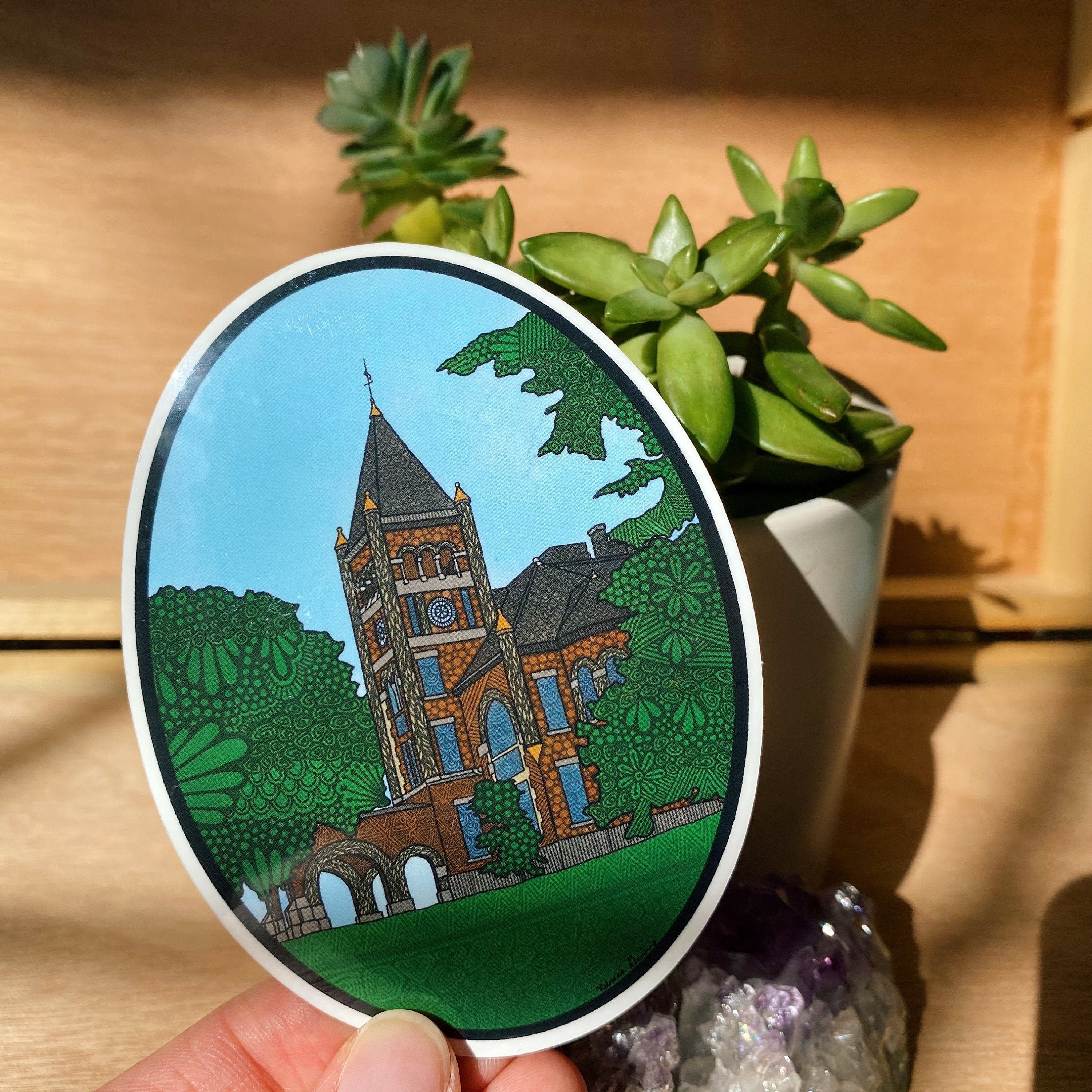 UNH Thompson Hall Sticker - Etsy