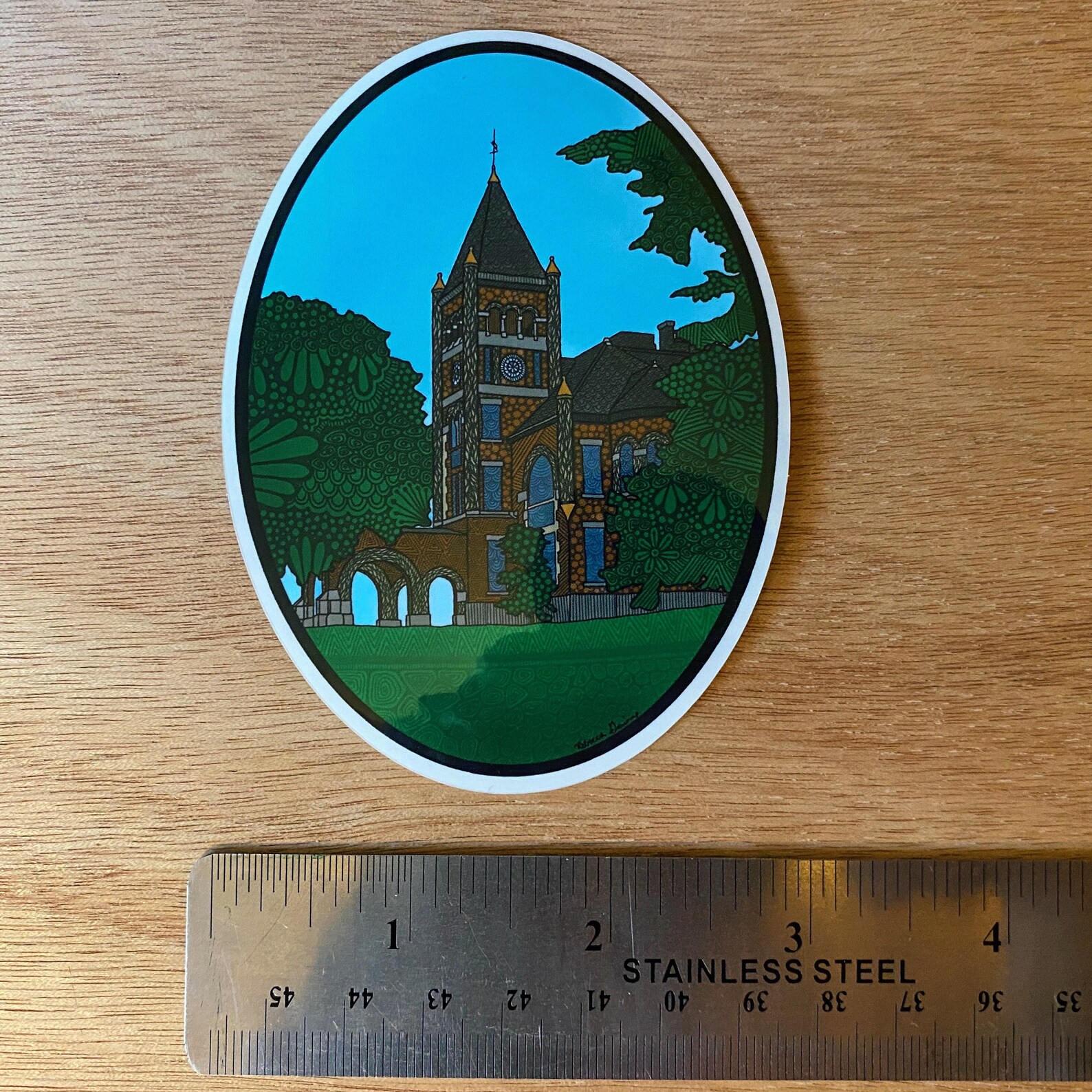 UNH Thompson Hall Sticker - Etsy