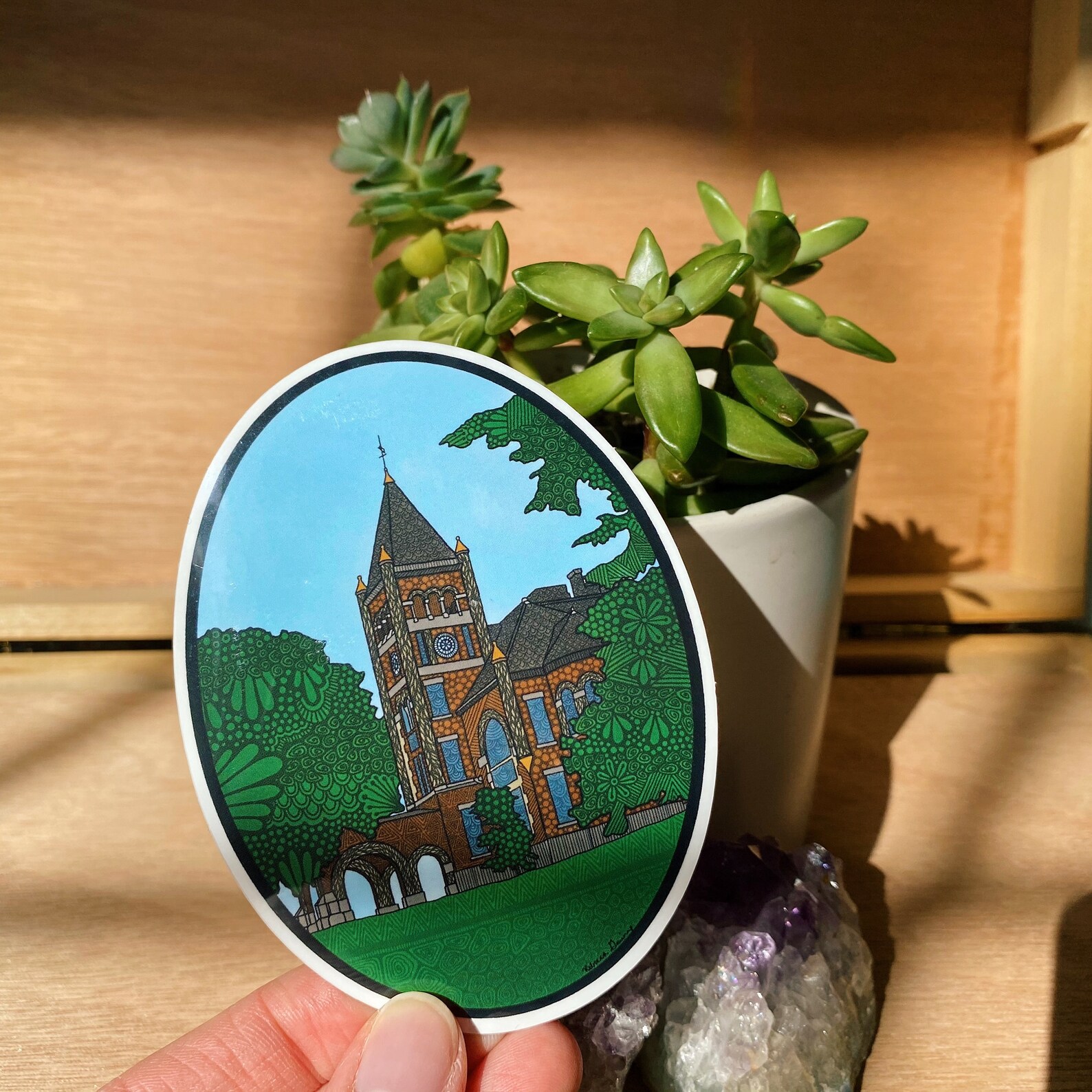 UNH Thompson Hall Sticker - Etsy