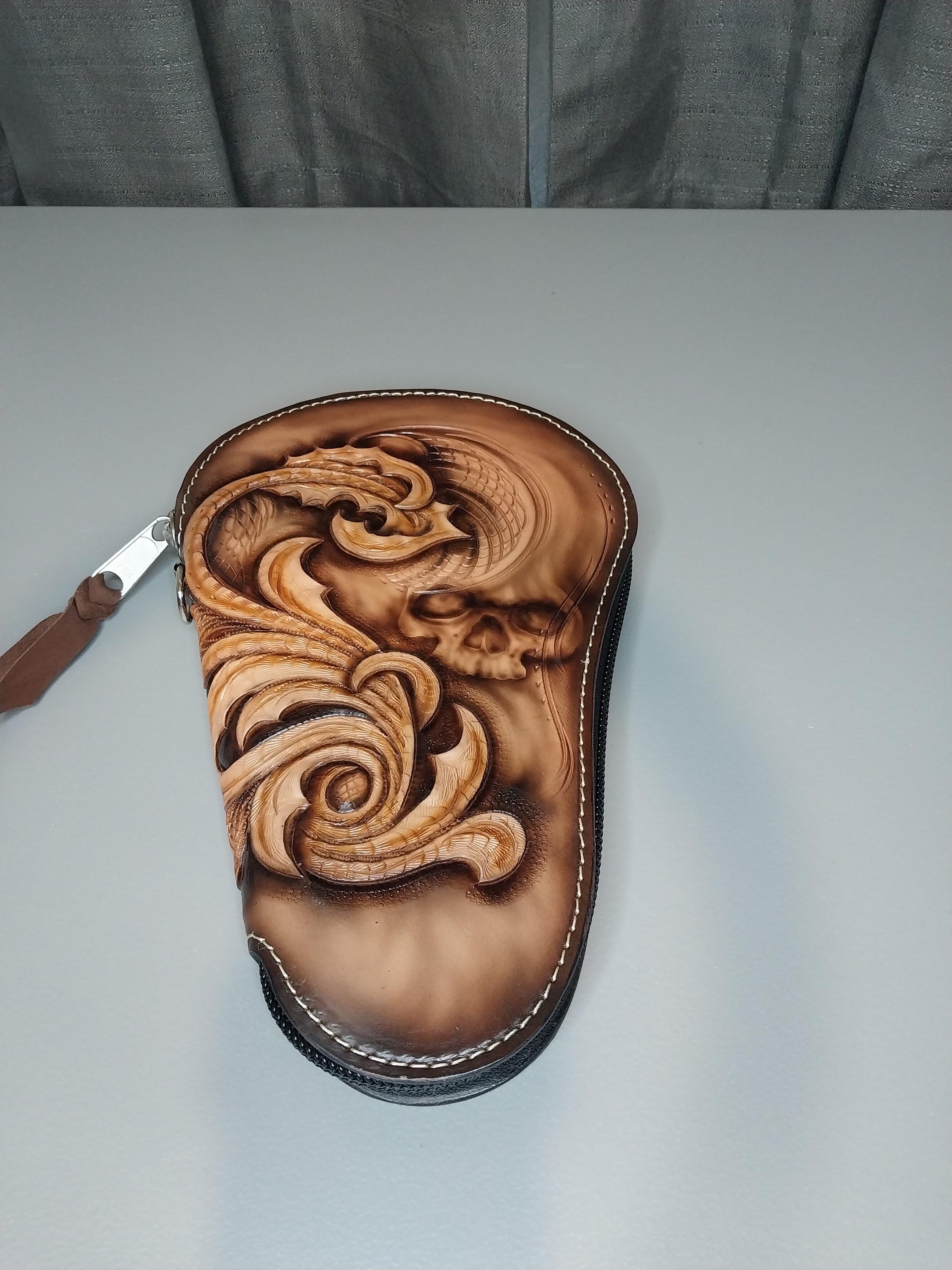 Tooled Leather Pistol Case - Etsy