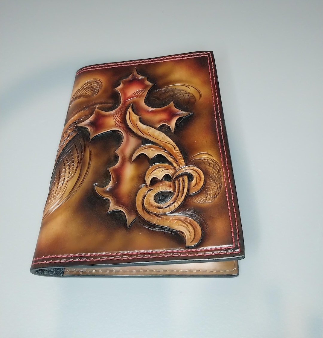 Hand Tooled Leather Portfolio - Etsy