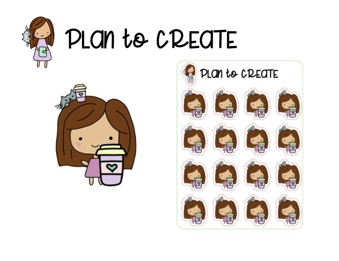 Coffee Stickers - Bobblehead Collectioin - Etsy