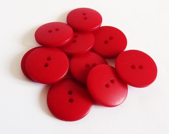 Red Vintage Buttons - Etsy