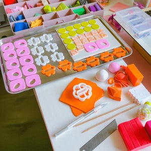 Mismatched Funky Chain Link Earrings / Retro Earring / Polymer Jewelry ...