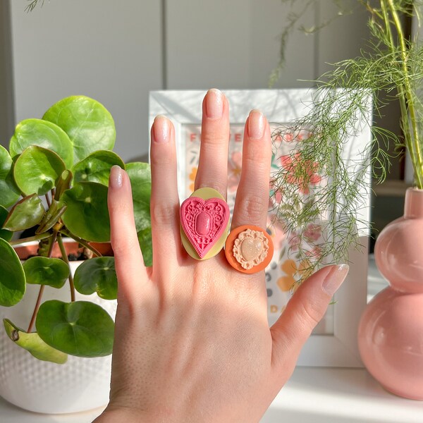 Polymer Clay Ring - Etsy