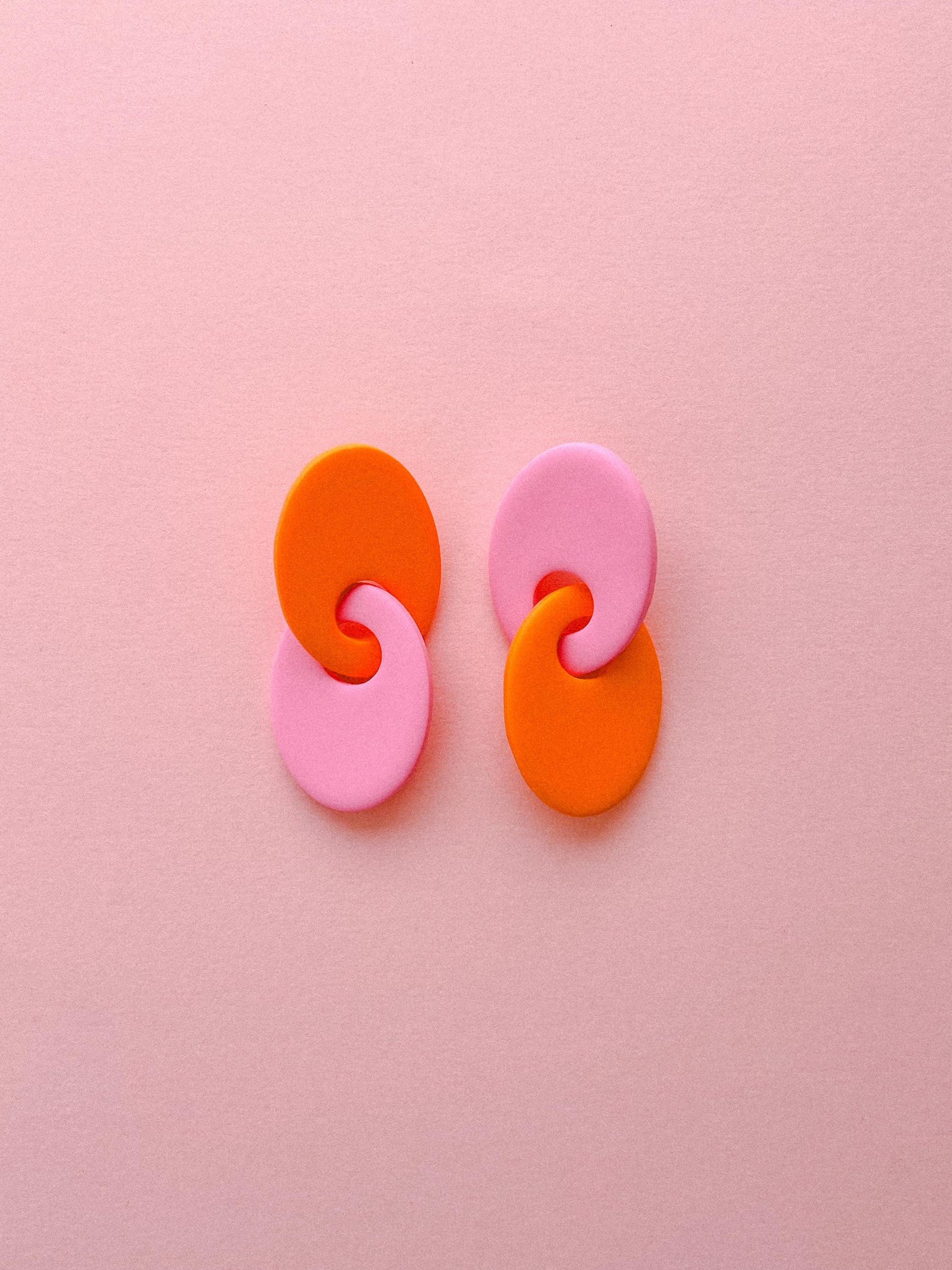 Mismatched Funky Chain Link Earrings / Retro Earring / Polymer Jewelry ...