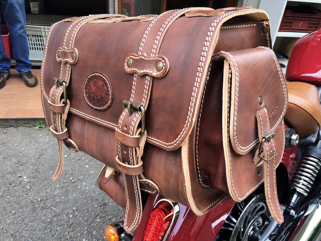 Code TRIKE 005B / Mod. EL PASO Antique Brown Liters. 40,50,65 Leather Travel Bag 4/5 Mm. for ...