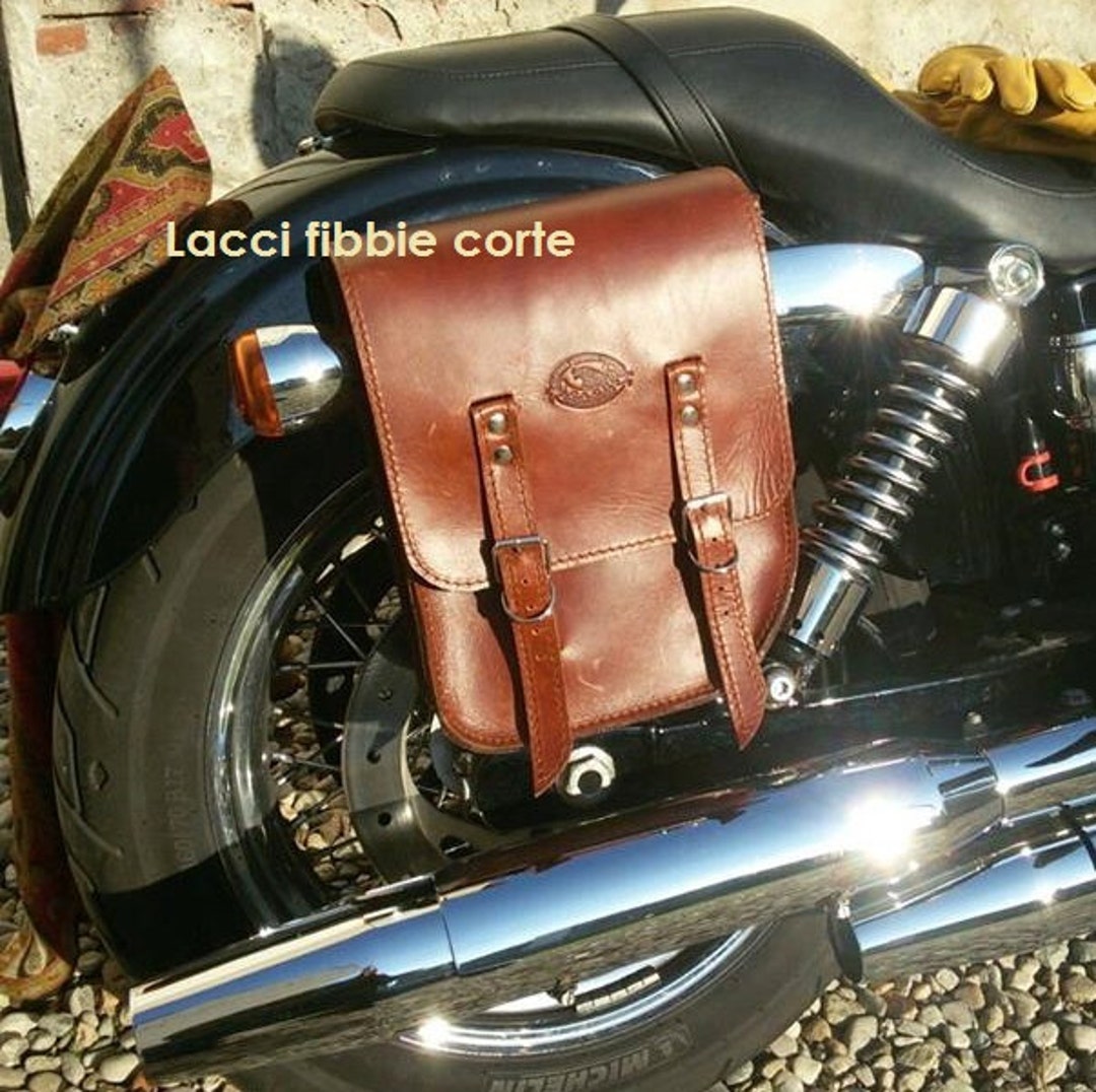 Harely Custom Motorcycle Side DYNA Bag, mod. Choppers 010 Vegetable ...