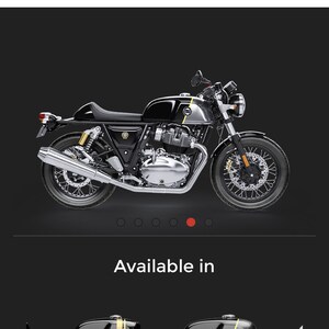 Tank Cover, Royal Enfield Continental GT 650, Handmade Made in Italy - Etsy