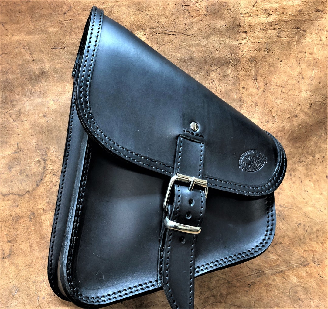 SOFTAIL Custom Motorcycle Side Bag Harley, mod. Choppers 001b Bull 4 Mm ...