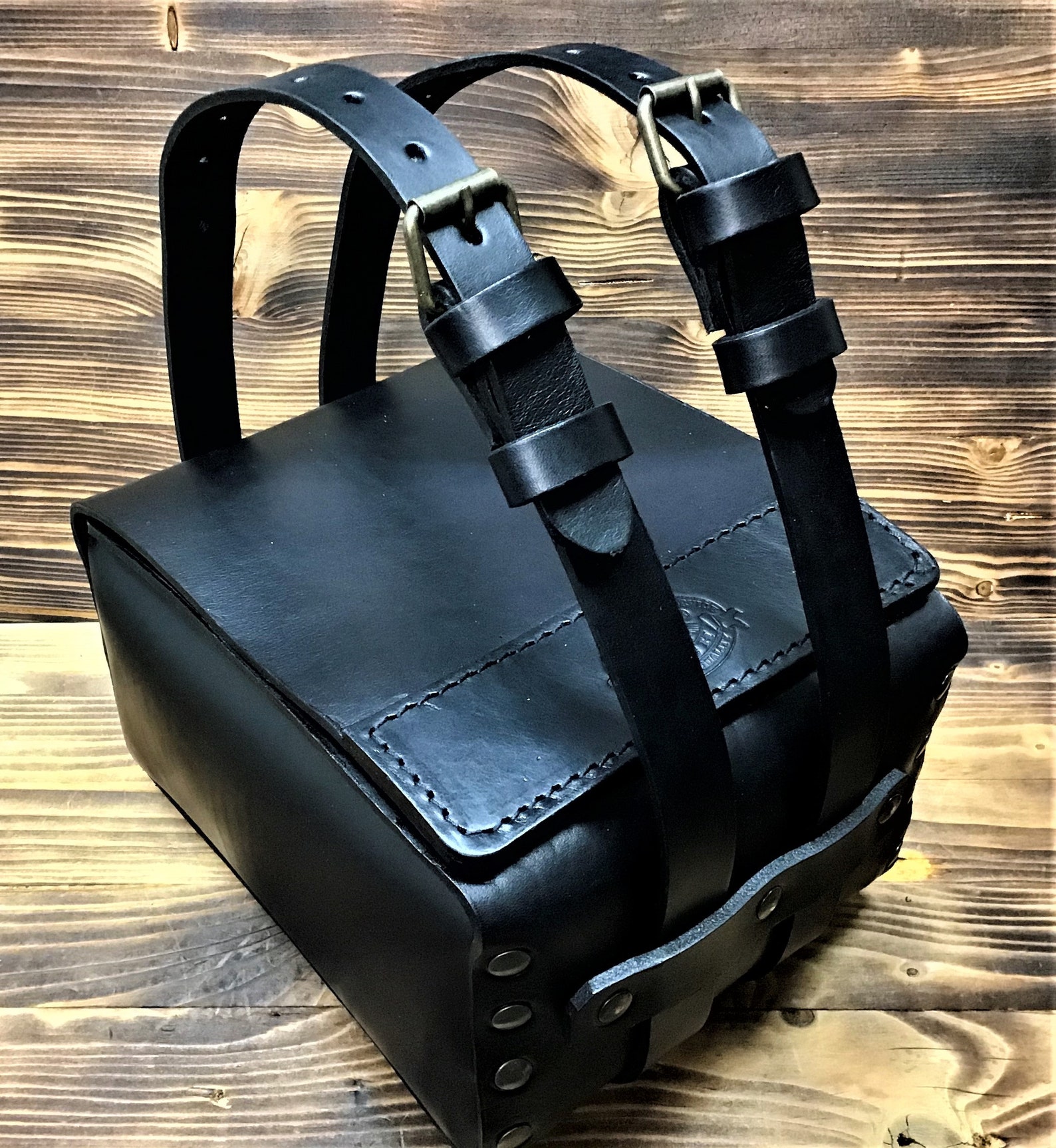 Enduro tool bag cafe racer and Scrambler saddle bag custom | Etsy