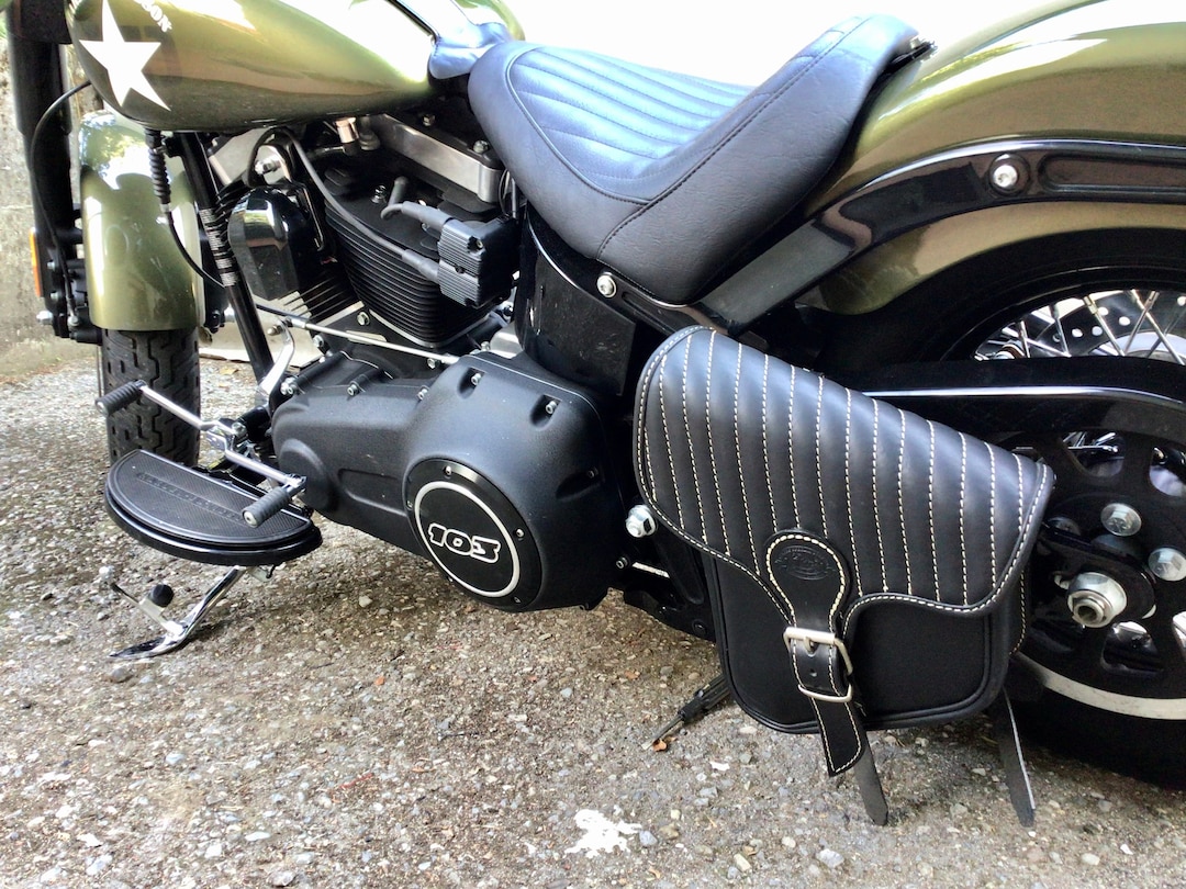 SOFTAIL Side Bag Custom Motorcycle for All SOFTAIL, "mod. Choppers 014 ...