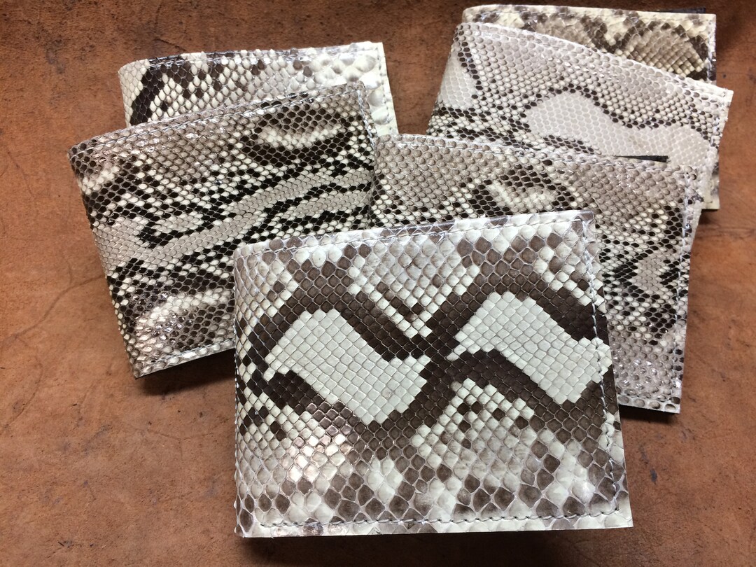 Men's Python Wallet - Certified With 8 Credit Card Holders, Banknotes ...