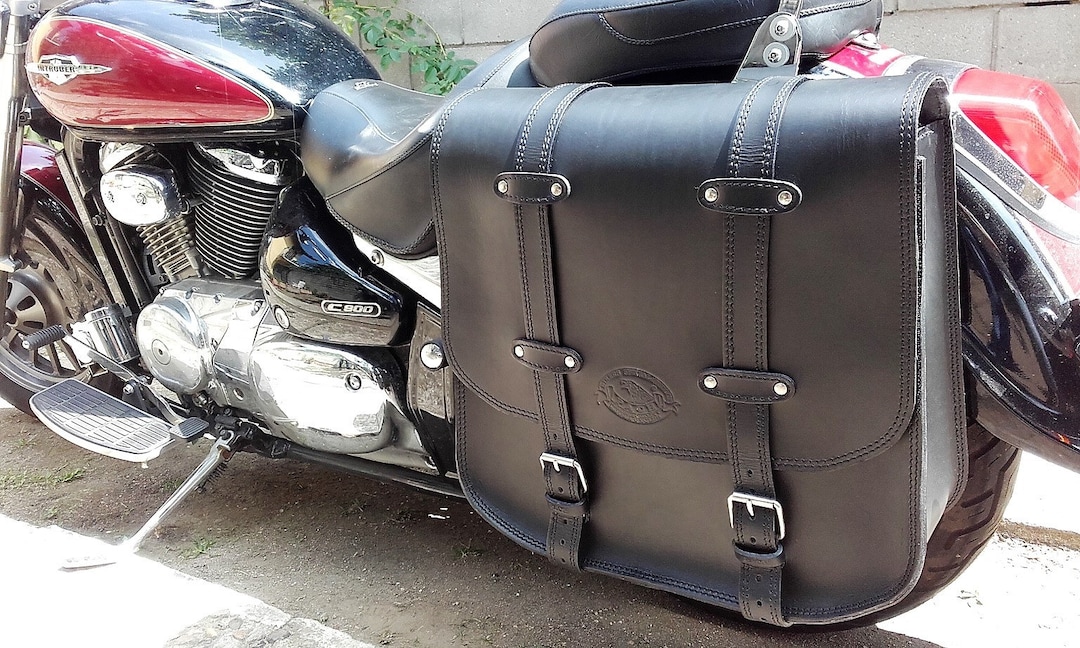 Cod. MONO 145 / Mod. ZUKI TRAVEL - Single Custom Motorcycle Bag in Real ...
