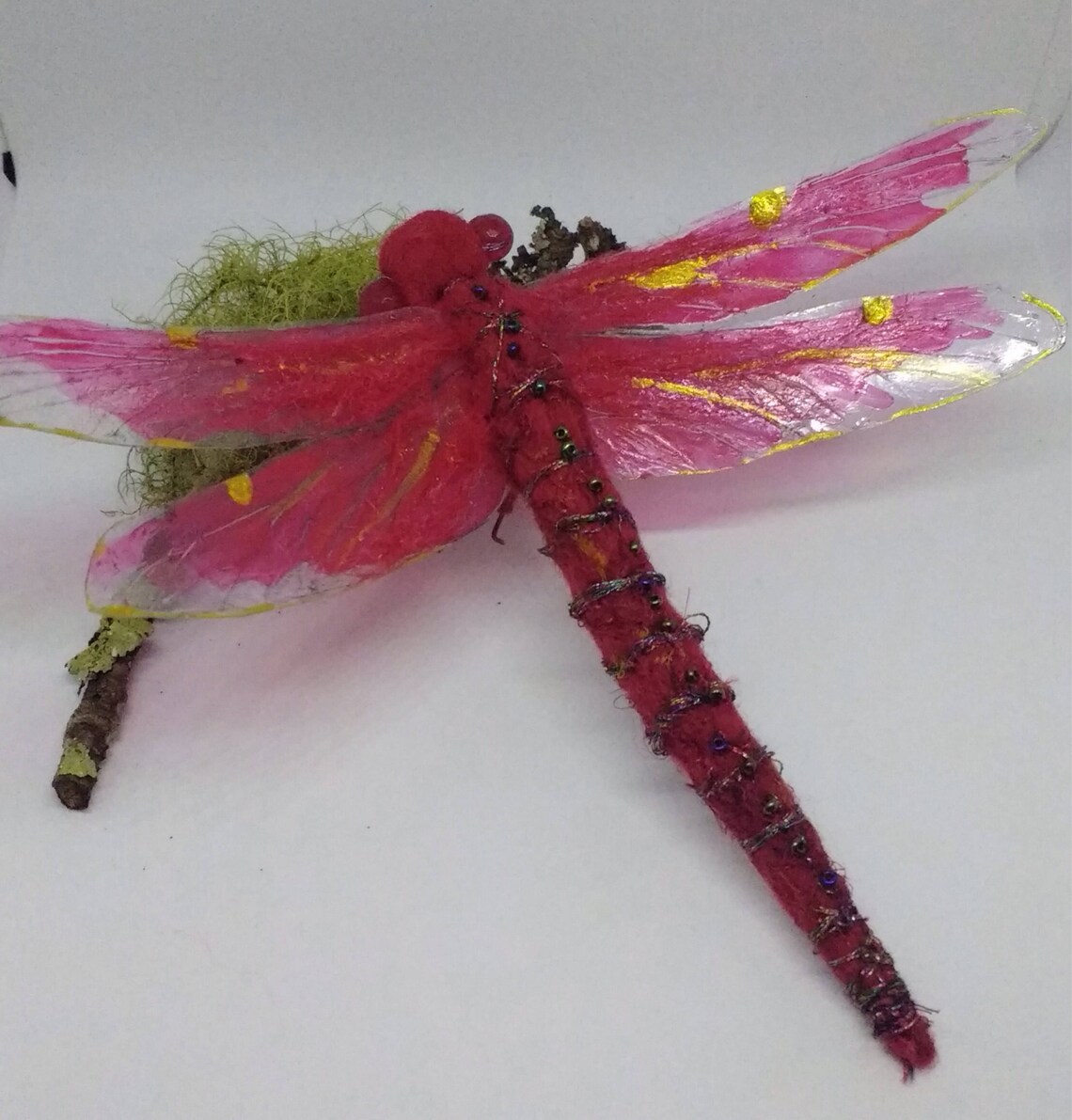 Red Veined Darter Dragon Fly NEW. Soft Sculpture Dragonfly - Etsy UK