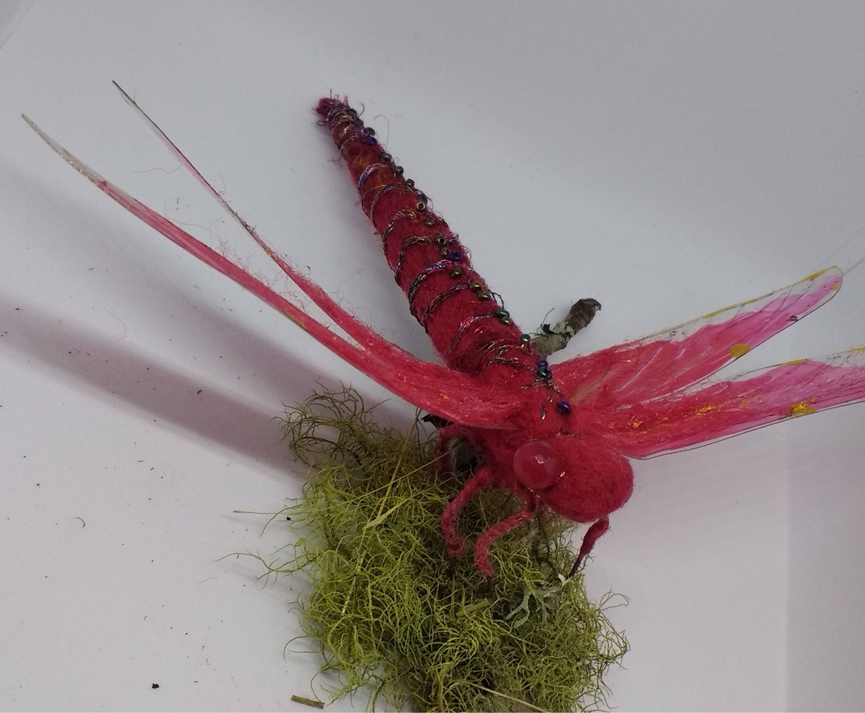 Red Veined Darter Dragon Fly NEW. Soft Sculpture Dragonfly - Etsy UK