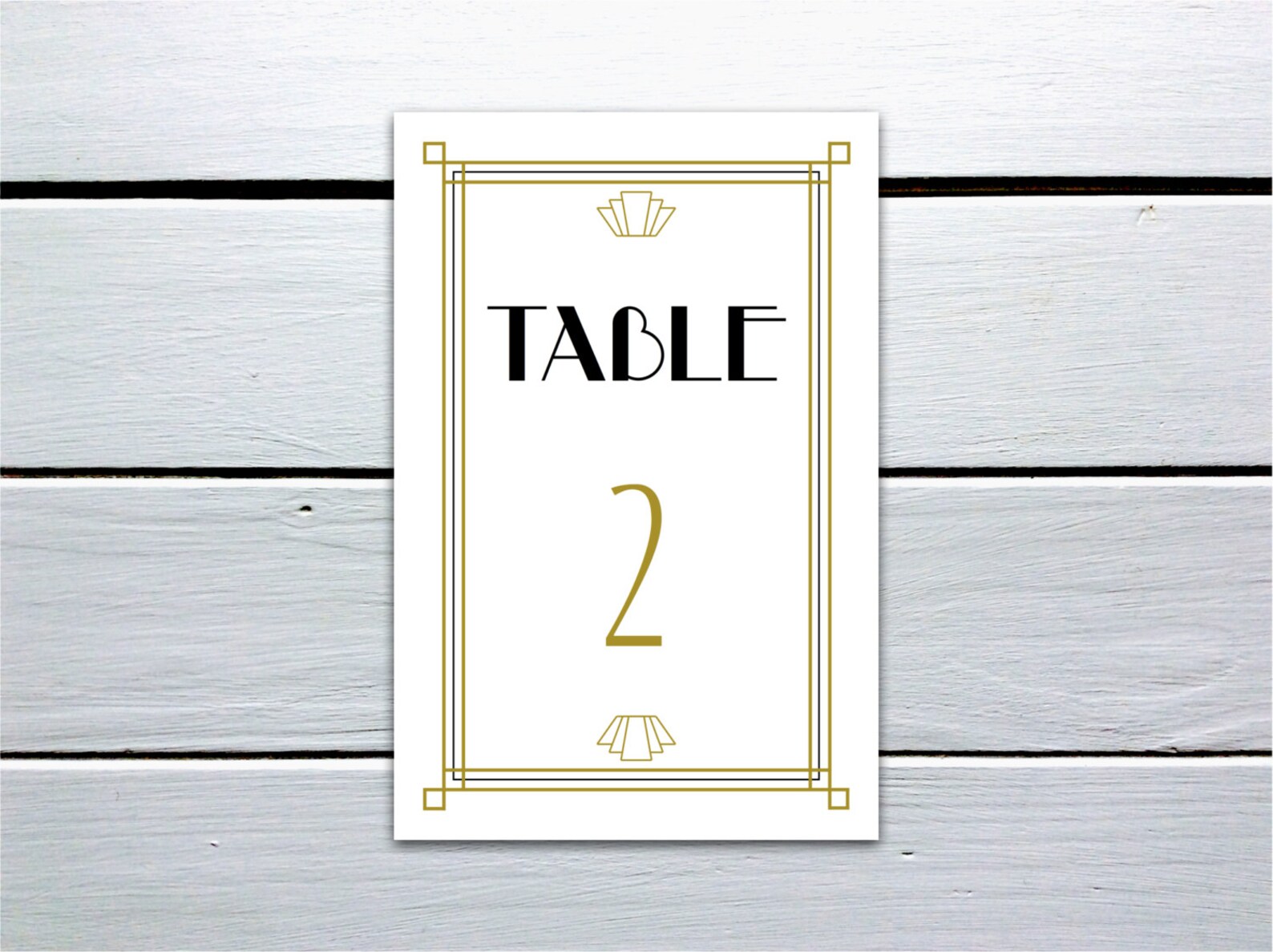Printable 1920s Great Gatsby Table Numbers 1-24 - Etsy