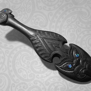 Maori Patu | Hand-carved Traditional Club of New Zealand | Tribal ...