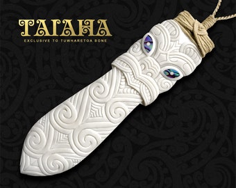 Engraved Maori Unity Twist Bone Carving Pendant From New Zealand - Etsy