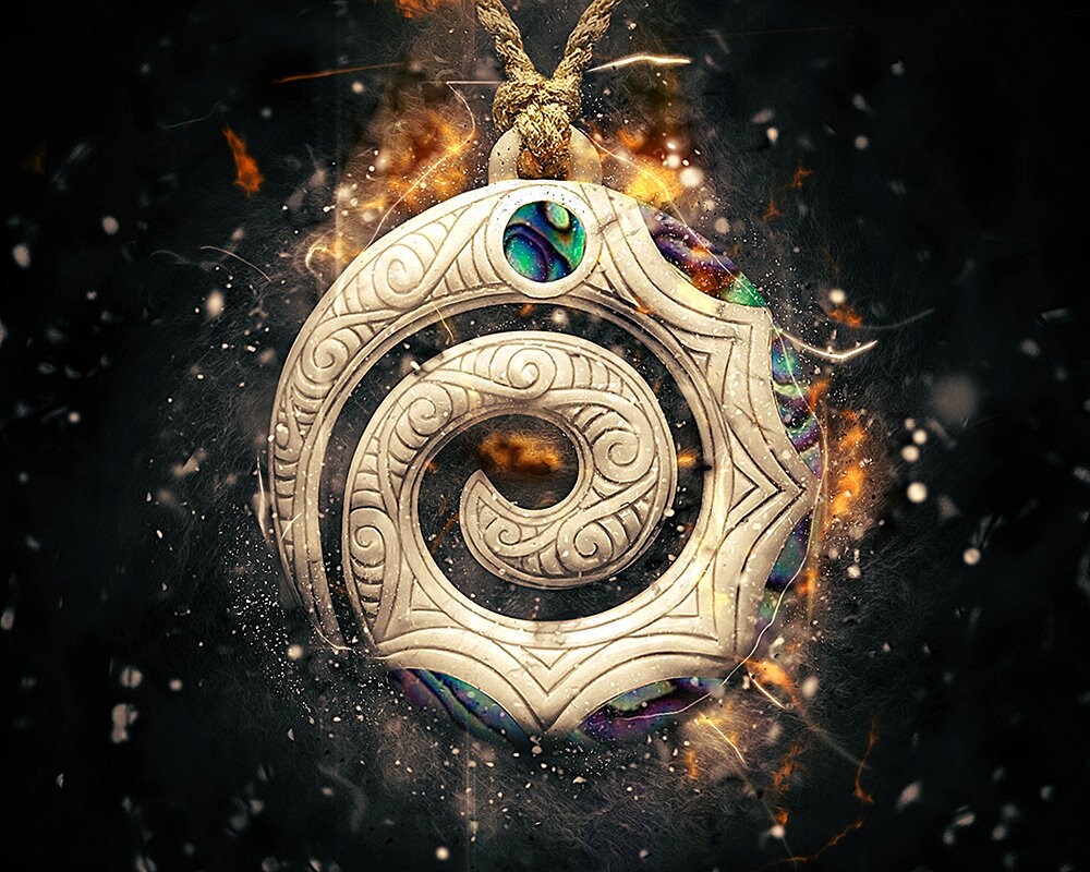 New Zealand Maori Spiral Necklace Koru Pendant Hawaiian - Etsy