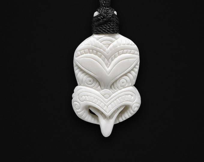Engraved Maori Unity Twist Bone Carving Pendant From New Zealand - Etsy