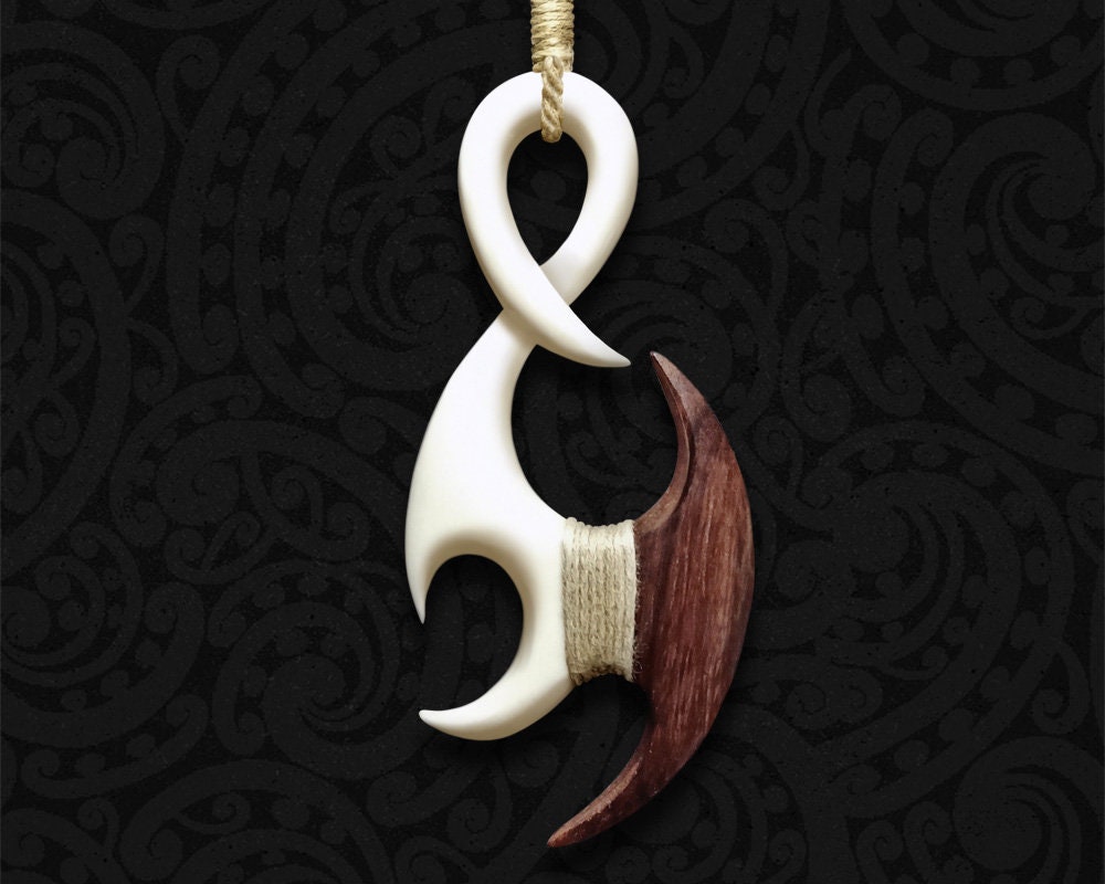 Maori Maui Fish Hook Necklace Aotearoa New Zealand Hei Matau - Etsy