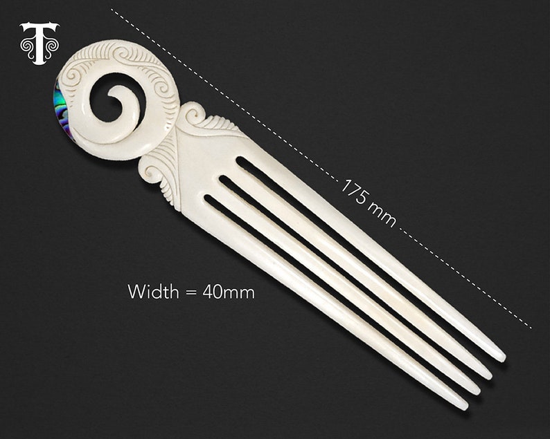 Maori Heru Hair Comb New Zealand Ornamental Hair Pin Hand - Etsy