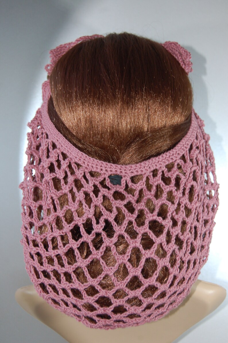 Dusky Pink Cotton Half-snood With Ties 1940s Pin-up Vintage - Etsy