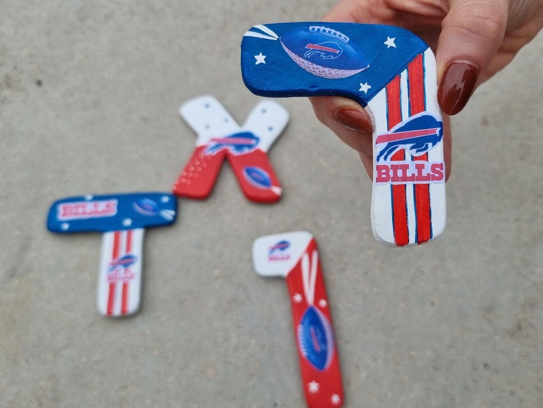 Football Letters Buffalo Bills Theme Wall Letters Hebrew - Etsy