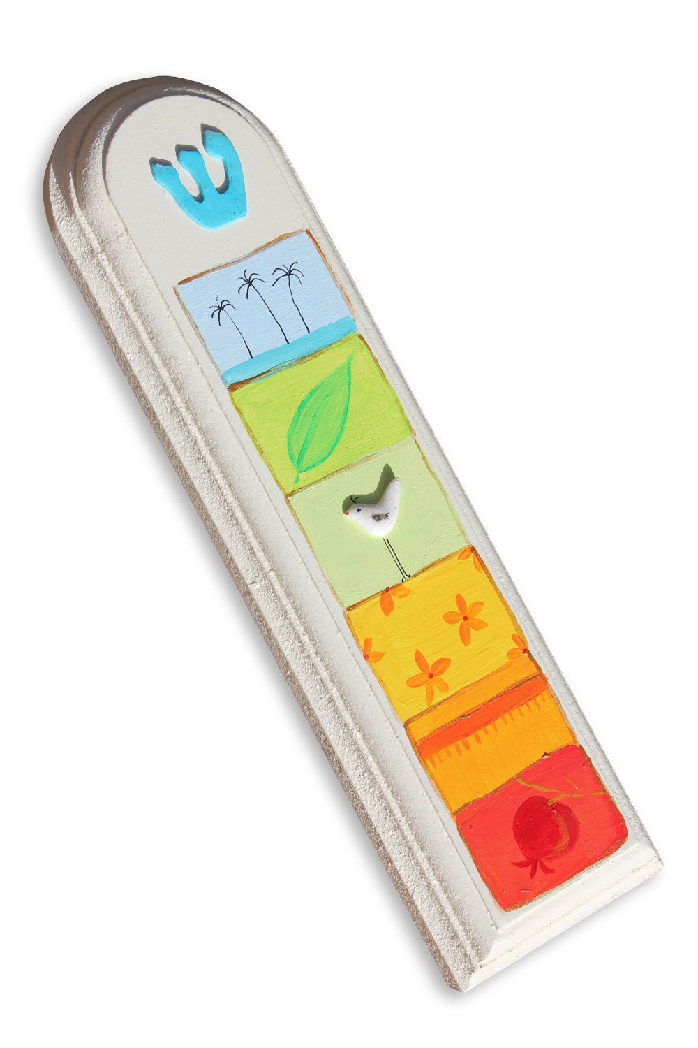 Mesusa Gehäuse handbemalt Mesusa Israel Judaica | Etsy