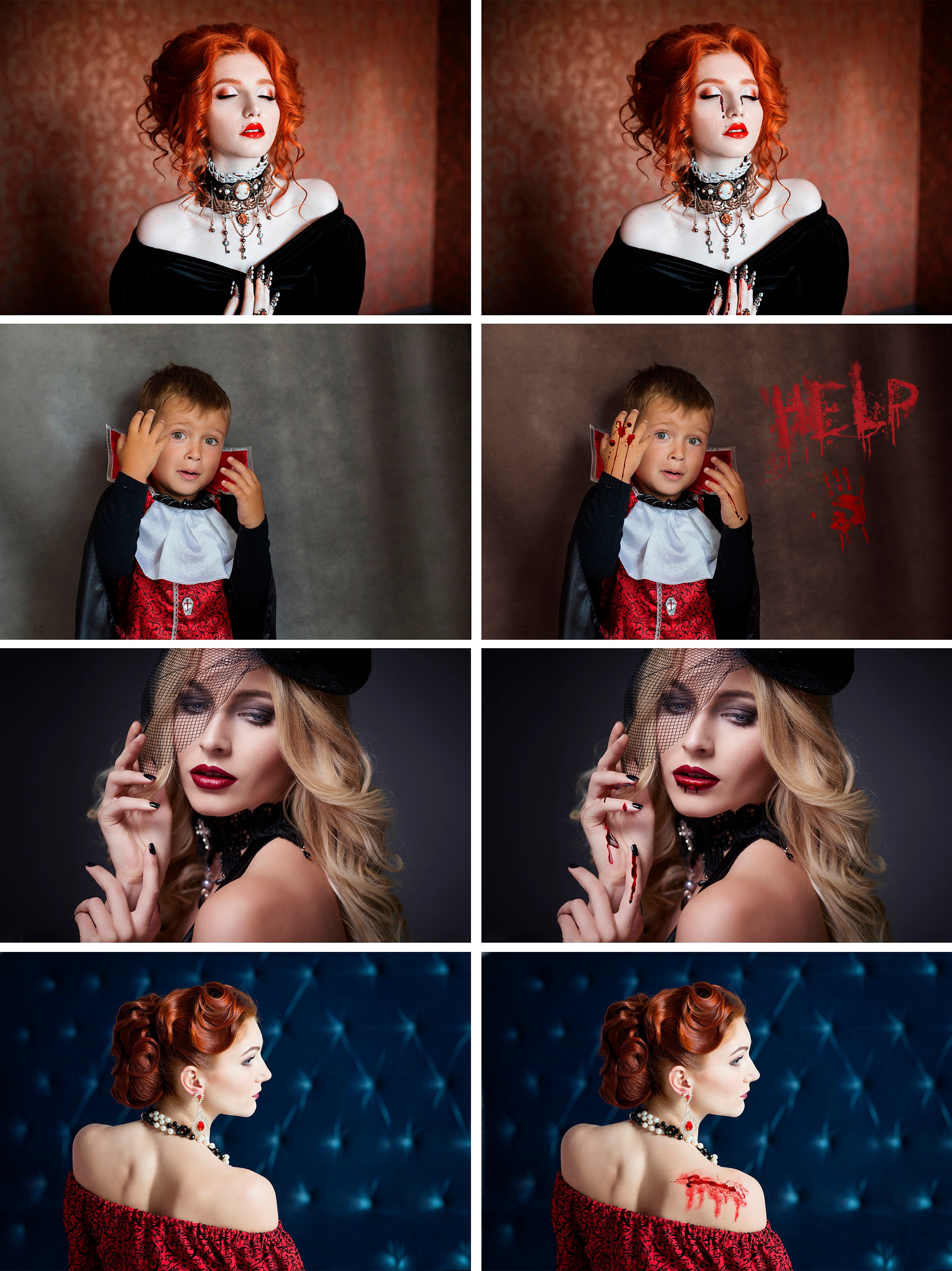 40 Blood Wounds Scars Overlays Blood Splatter Horror - Etsy