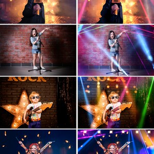 35 Stage Lights Overlays, Spot Laser Neon Disco Fashion Concert Party ...