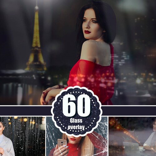 60 Realistic Glass Photoshop Overlays Broken Glass Shooting - Etsy