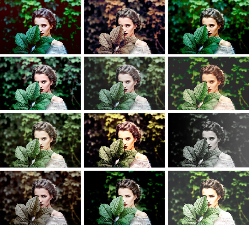 40 Color Coloring File Tone Effect Digital Backdrop | Etsy