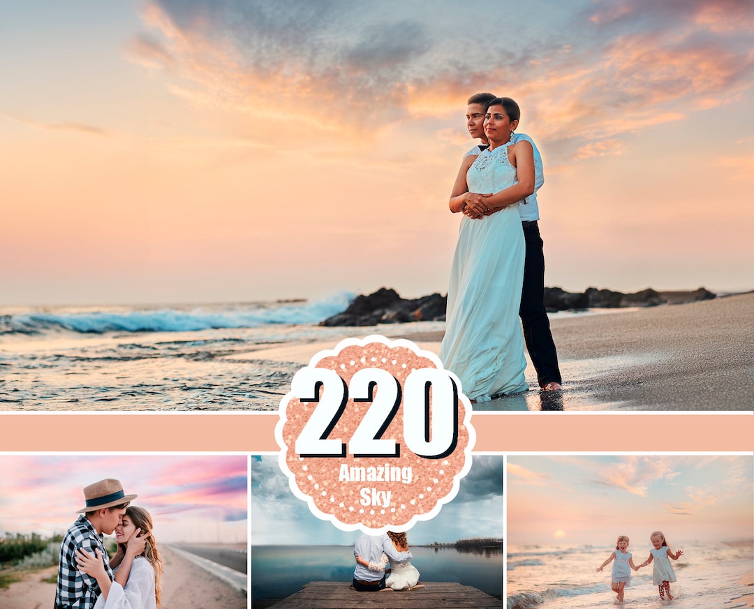 220 Beautiful Amazing Photo Overlay, Colorful Real Beach Nature Skies ...