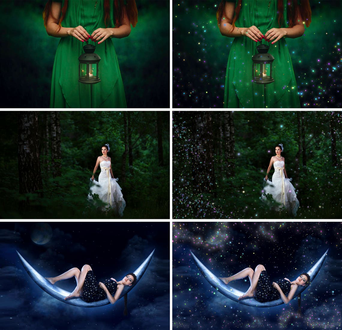 20 magic firefly Photo Overlays fireflies Photoshop overlay | Etsy