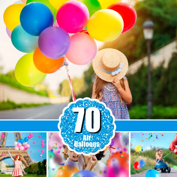 Balloon Overlay - Etsy