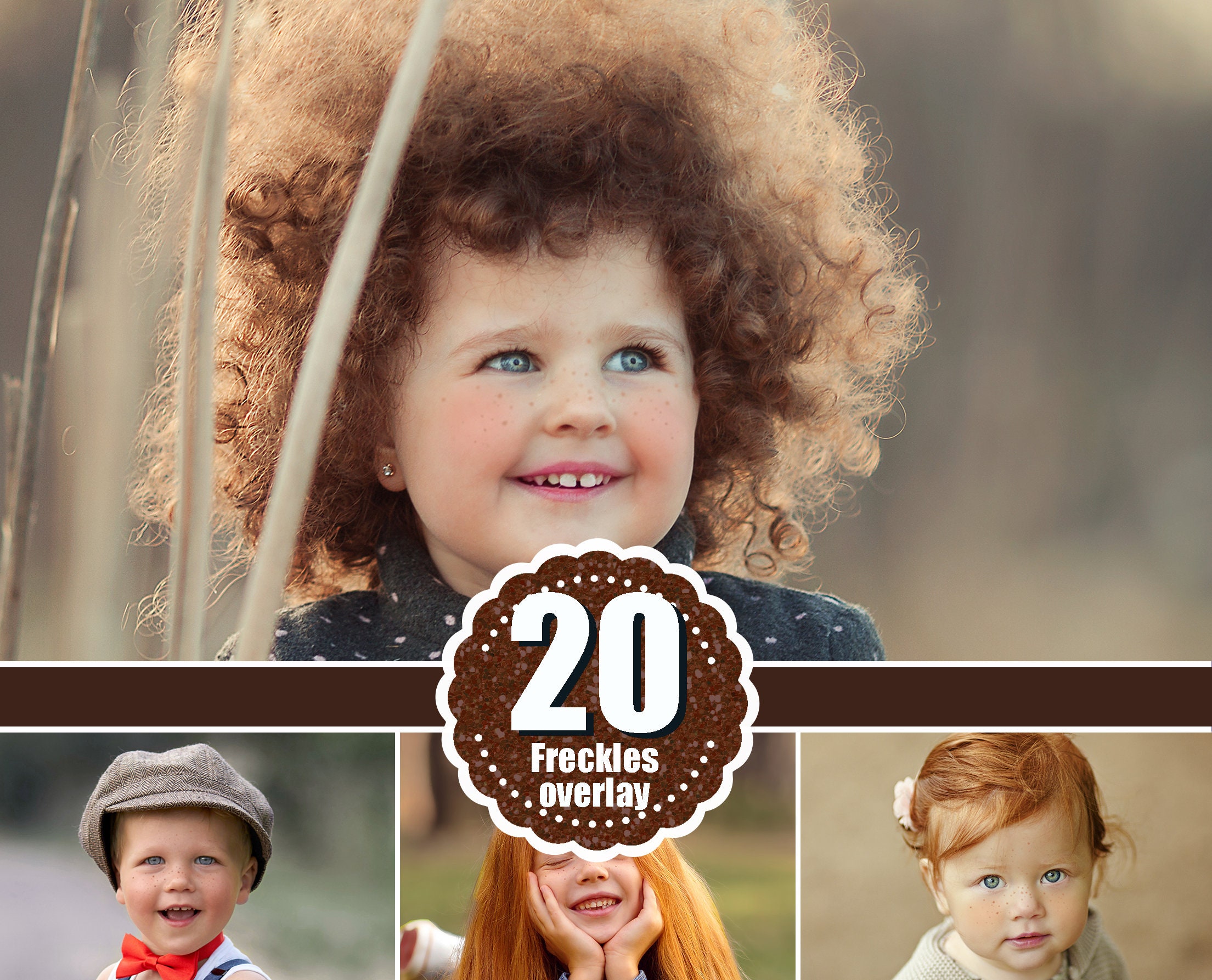 20 Freckles Overlay for Photoshop Mix, Portrait Photographers, Eyes ...