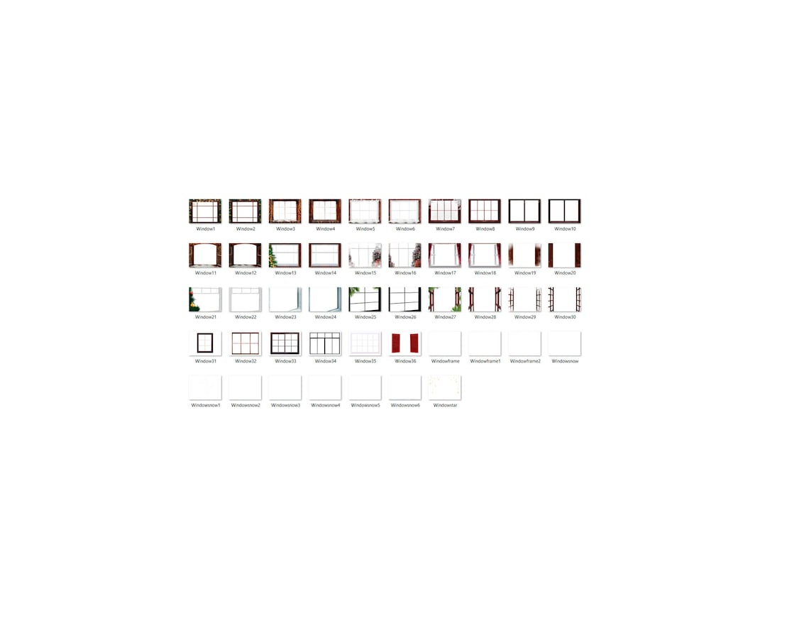 35 Window Frame Rustic Frames Christmas Photoshop Mix | Etsy