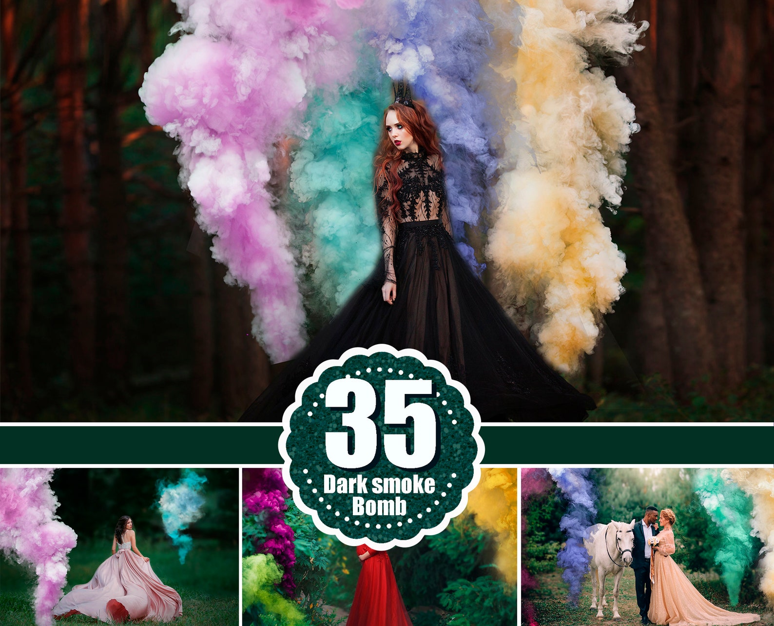 35 Smoke Bomb Overlay Photoshop Smoke Bombs Color Colored - Etsy